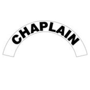 Chaplain - Standard Reflective Helmet Crescent Rocker at Sticker Shoppe