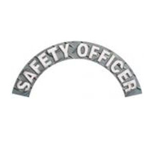 Safety Officer - Diamond Plate Reflective Helmet Crescent Rocker at ...