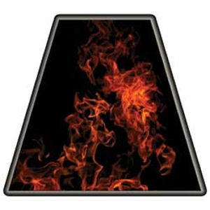 Fire - Tetrahedron Reflective Sticker at Sticker Shoppe
