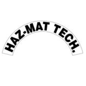 Haz-Mat Tech - Standard Reflective Helmet Crescent Rocker at Sticker Shoppe