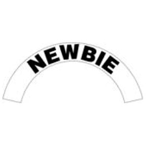 Newbie - Standard Reflective Helmet Crescent Rocker at Sticker Shoppe