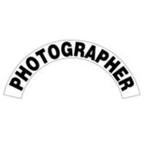 Photographer - Standard Reflective Helmet Crescent Rocker at Sticker Shoppe