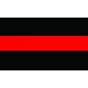 Thin Red Line - Reflective Sticker at Sticker Shoppe