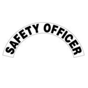 Safety Officer - Standard Reflective Helmet Crescent Rocker at Sticker ...