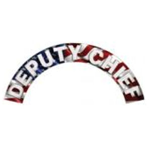 Deputy Chief - American Flag Reflective Helmet Crescent Rocker at ...