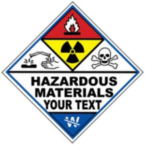 Custom Personalized Hazardous Materials - Reflective Sticker at Sticker ...
