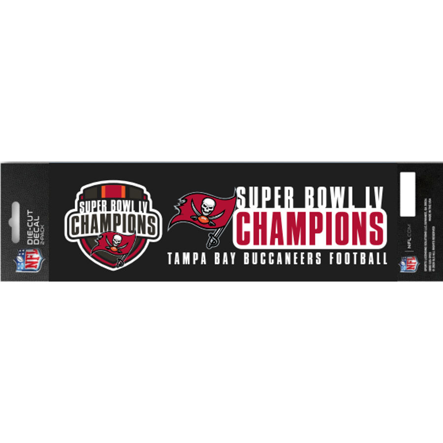 Tampa Bay Buccaneers 2021 Super Bowl Champions Slogan & Logo - Set Of 2 ...