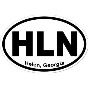 Helen Georgia - Oval Sticker at Sticker Shoppe