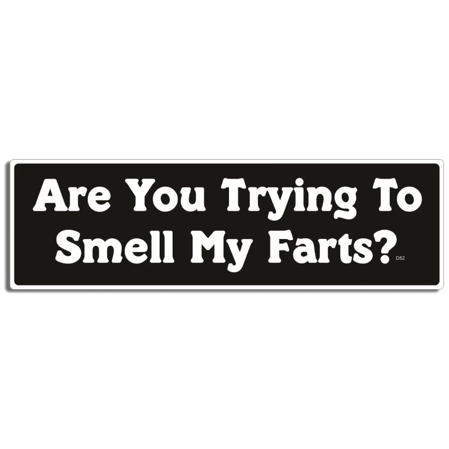 Are You Trying To Smell My Farts? - Bumper Magnet at Sticker Shoppe