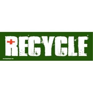 Recycle - Bumper Sticker at Sticker Shoppe
