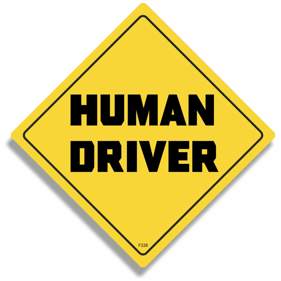 Human Driver - Vinyl Sticker at Sticker Shoppe