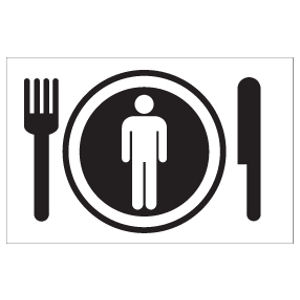 Man On Plate - Sticker at Sticker Shoppe