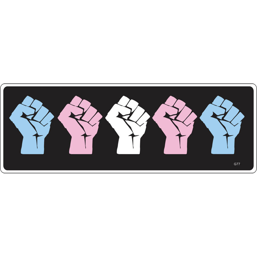 Transexual Resist Fists - Bumper Magnet at Sticker Shoppe