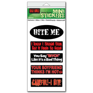 Bad Girls - Set of 5 Mini Stickers at Sticker Shoppe