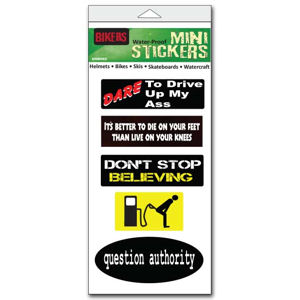 Funny Driving - Set of 5 Mini Stickers at Sticker Shoppe