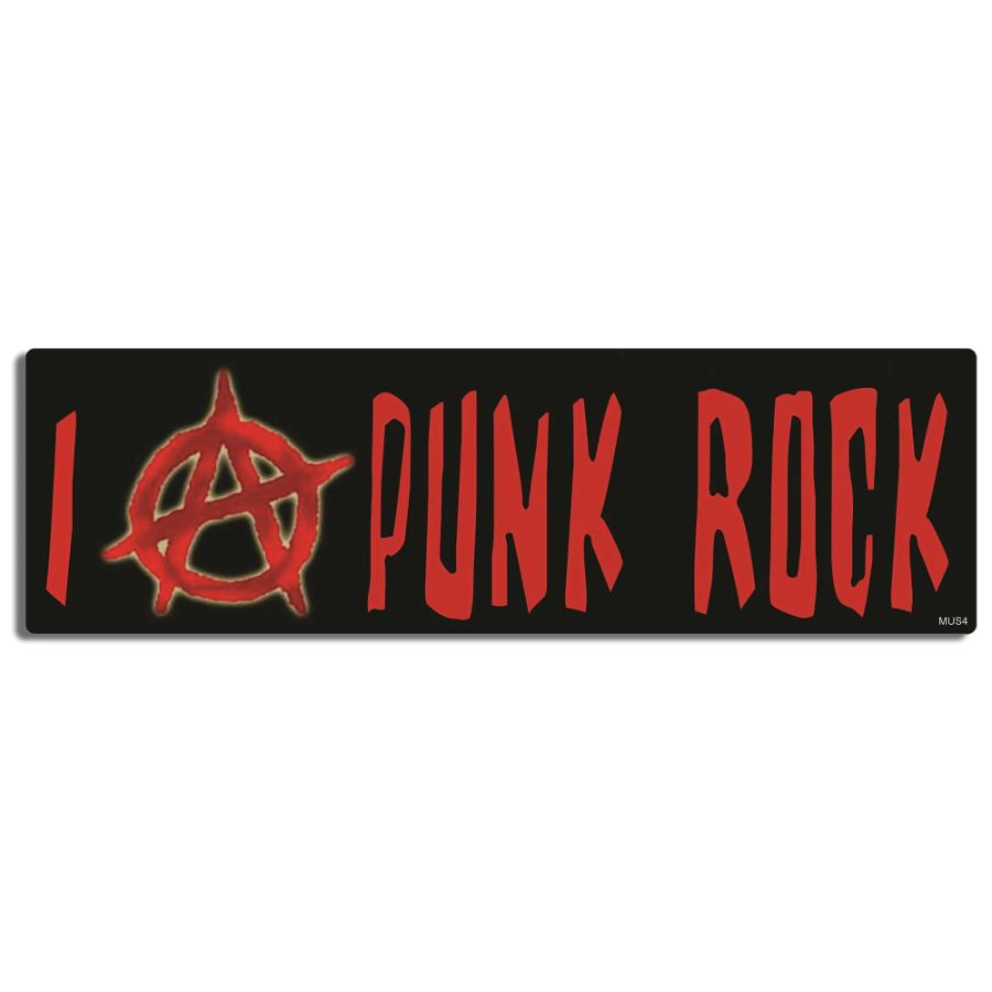 I Love Punk Rock Anarchy Symbol - Vinyl Sticker at Sticker Shoppe