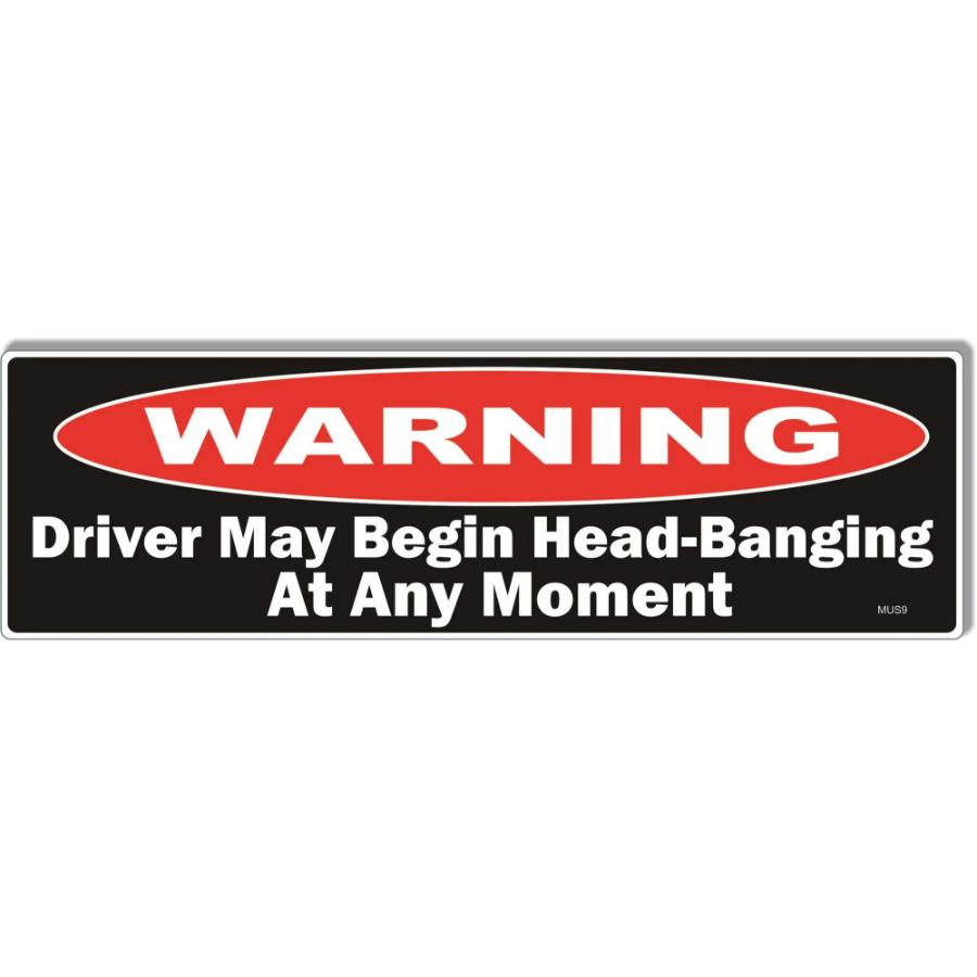 Warning Driver May Begin Head Banging At Any Moment - Bumper Magnet at ...