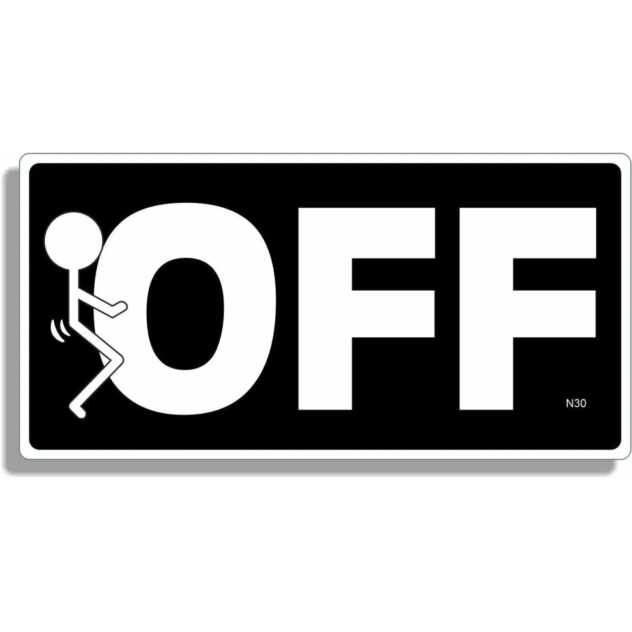Fuck Off - Vinyl Sticker at Sticker Shoppe