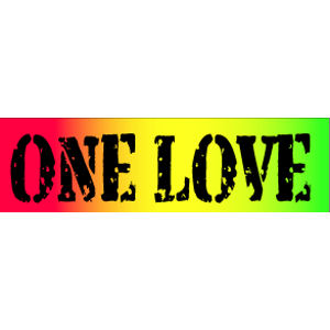 One Love - Bumper Sticker at Sticker Shoppe