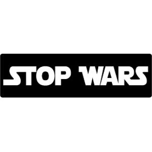 Stop Wars - Bumper Sticker at Sticker Shoppe