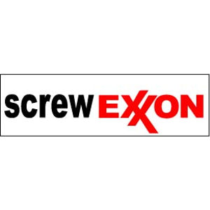Screw Exxon - Bumper Sticker at Sticker Shoppe