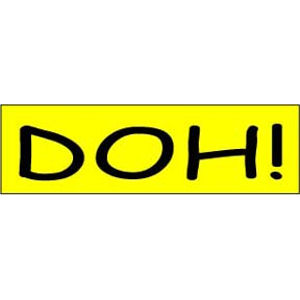 Doh - Bumper Magnet at Sticker Shoppe