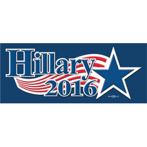 Hillary Clinton 2016 Navy - Bumper Sticker at Sticker Shoppe
