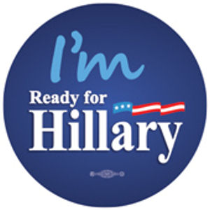 I'm Ready For Hillary Clinton - Circle Sticker at Sticker Shoppe