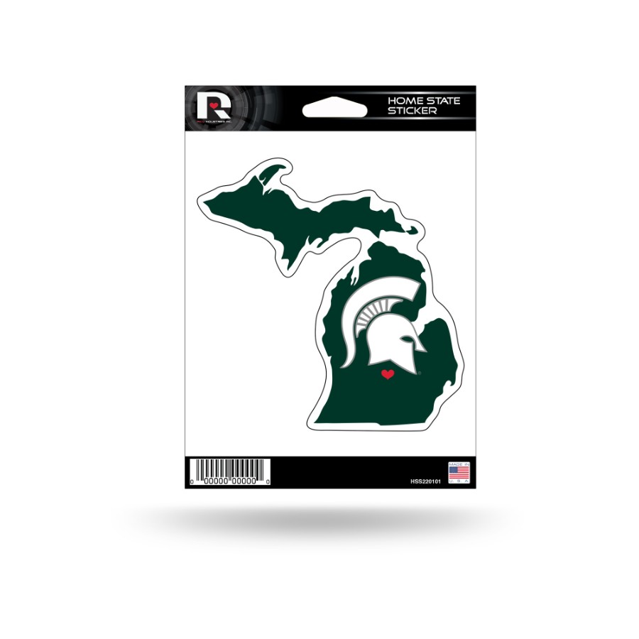 Michigan State University Spartans - Home State Vinyl Sticker at ...