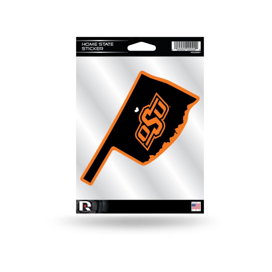 Oklahoma State University Cowboys - Home State Vinyl Sticker at Sticker ...