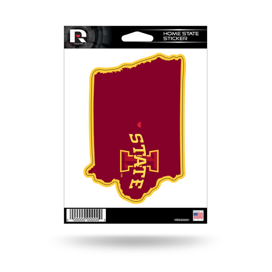 Iowa State University Cyclones - Home State Vinyl Sticker at Sticker Shoppe