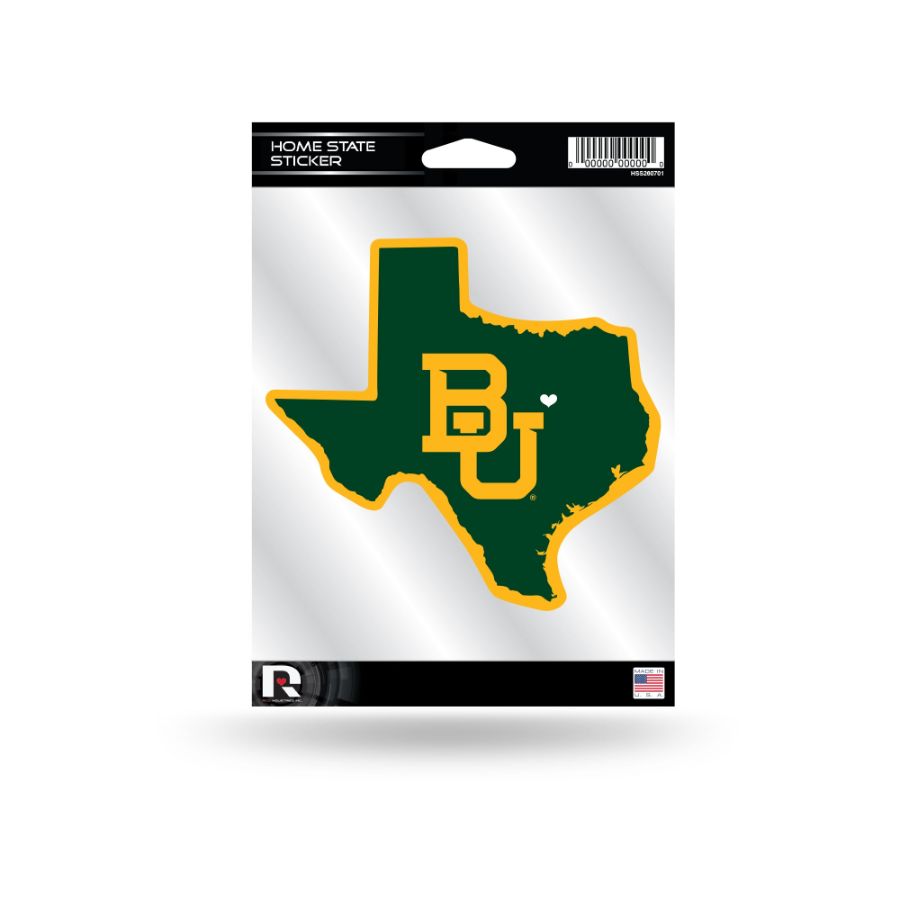 Baylor University Bears Texas - Home State Vinyl Sticker at Sticker Shoppe
