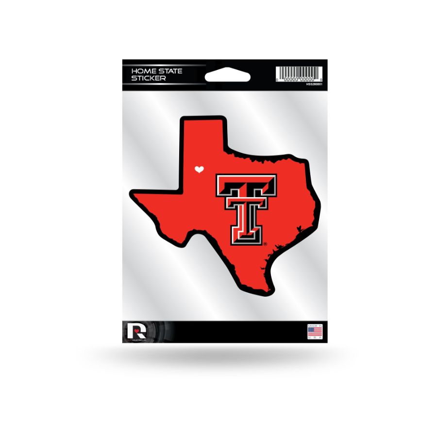 Texas Tech University Red Raiders - Home State Vinyl Sticker at Sticker ...