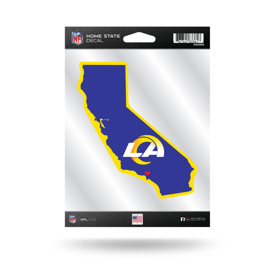 Los Angeles Rams 2020 Logo California - Home State Vinyl Sticker at ...
