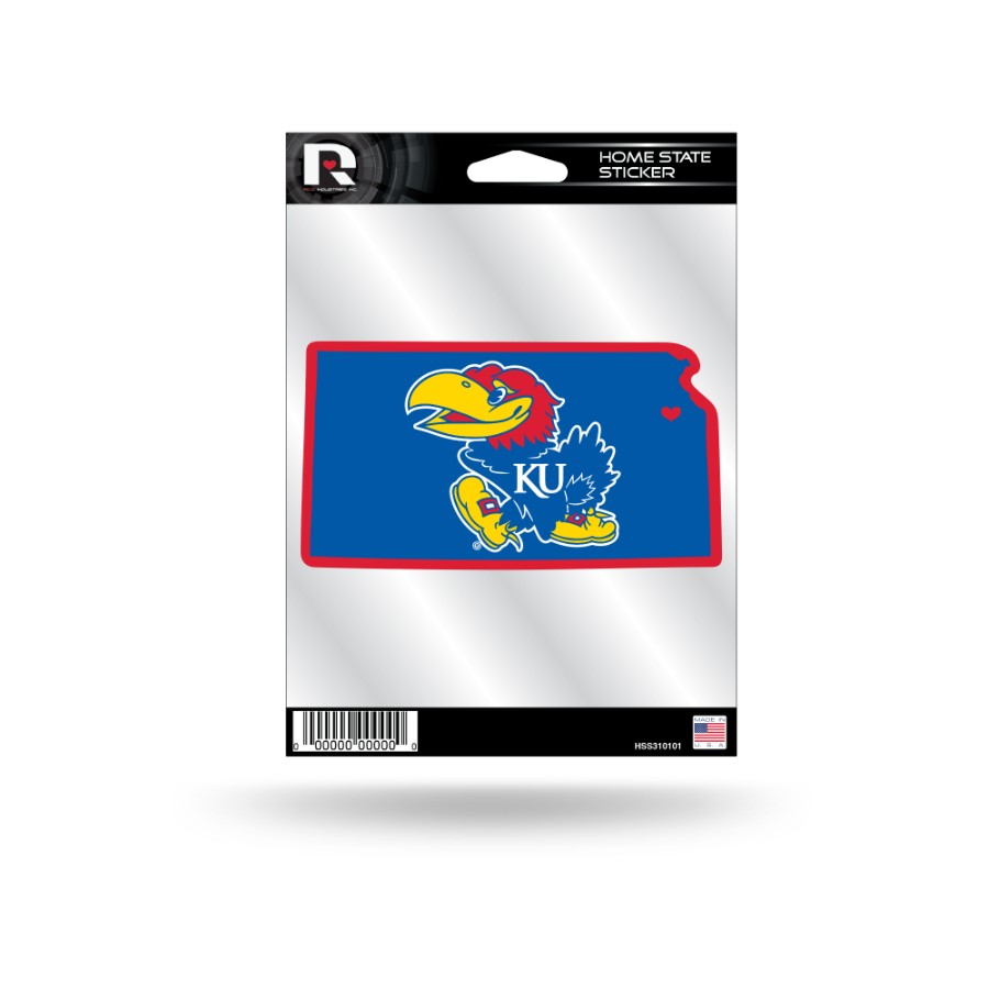 University Of Kansas Jayhawks - Home State Vinyl Sticker at Sticker Shoppe