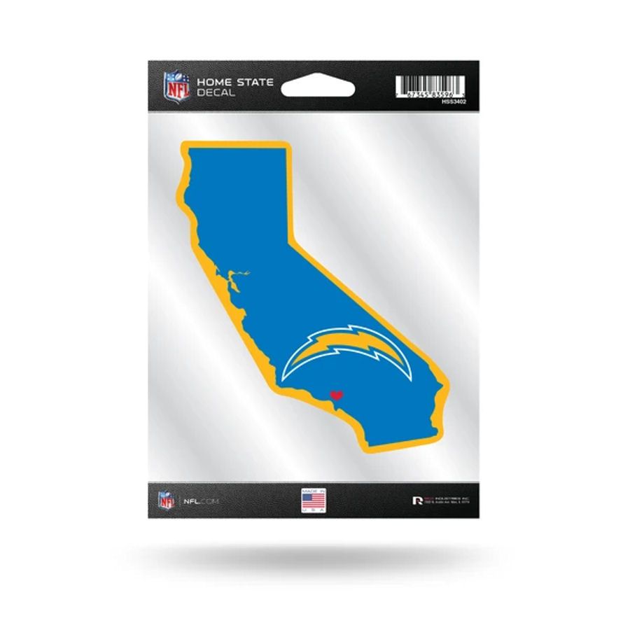 Los Angeles Chargers California - Home State Vinyl Sticker at Sticker ...
