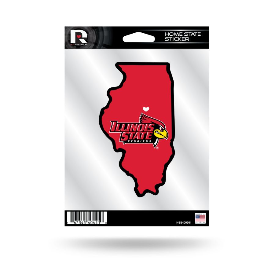Illinois State University Redbirds - Home State Vinyl Sticker at ...
