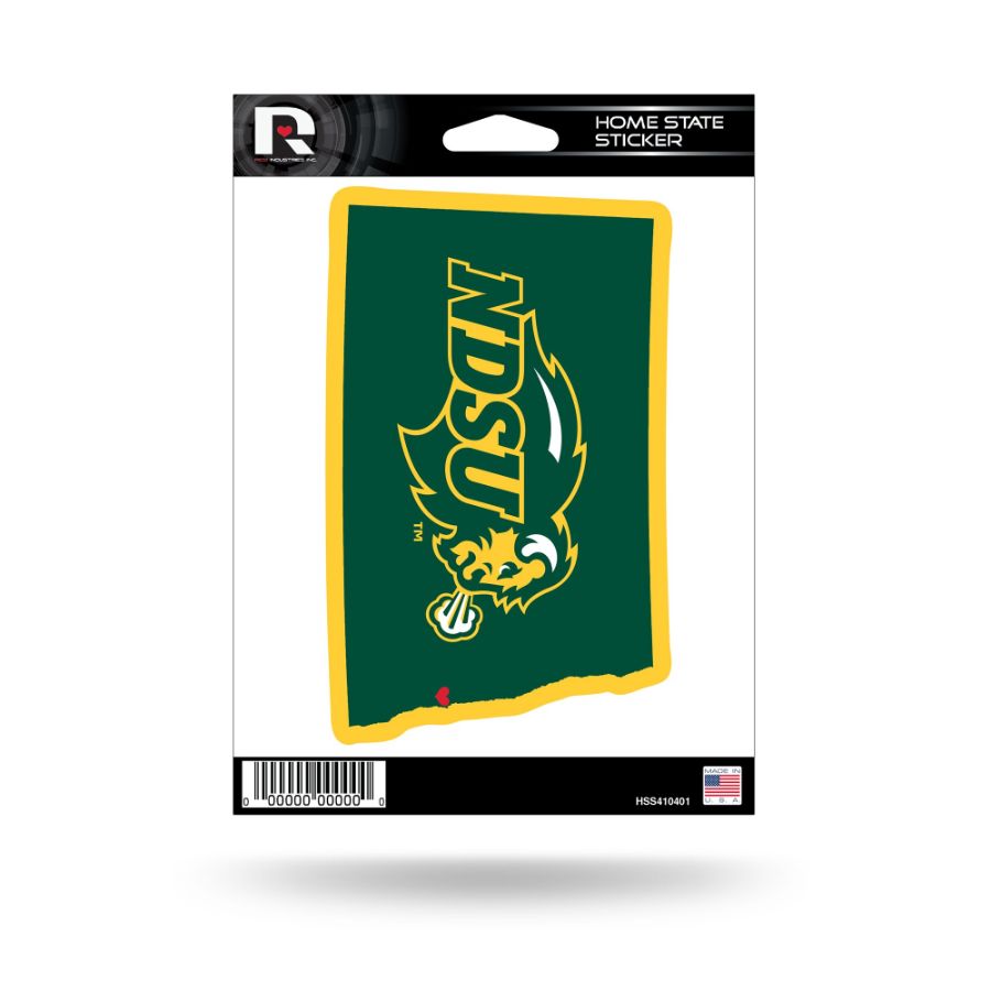 North Dakota State University Bison - Home State Vinyl Sticker at ...