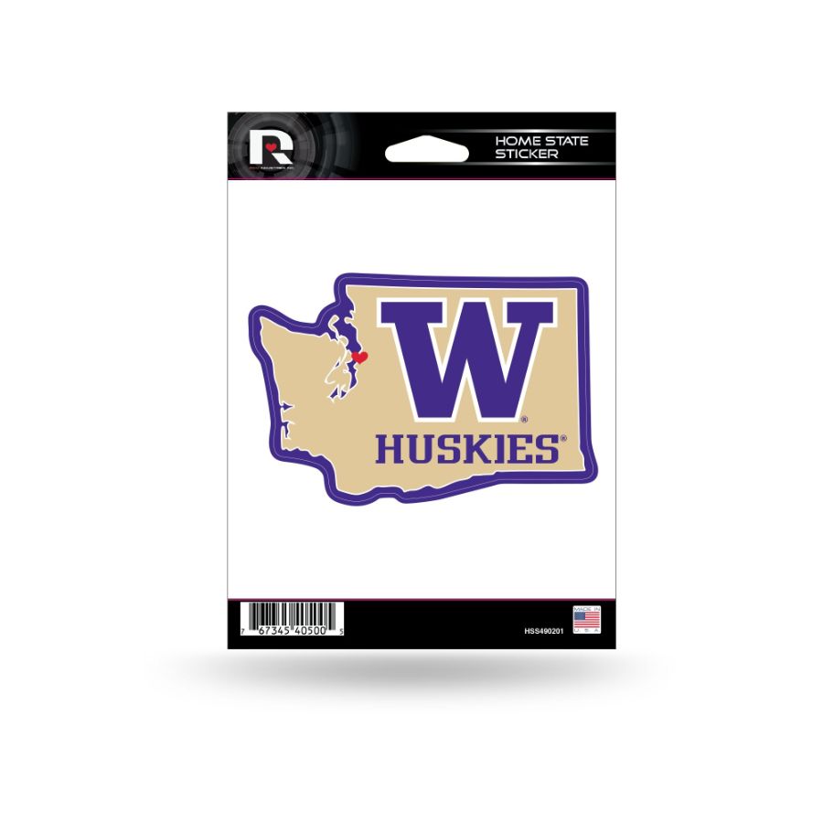 University Of Washington Huskies - Home State Vinyl Sticker at Sticker ...