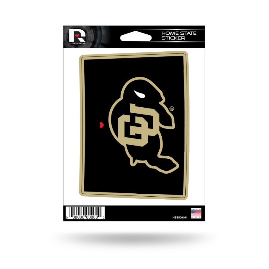 University Of Colorado Buffaloes - Home State Vinyl Sticker at Sticker ...