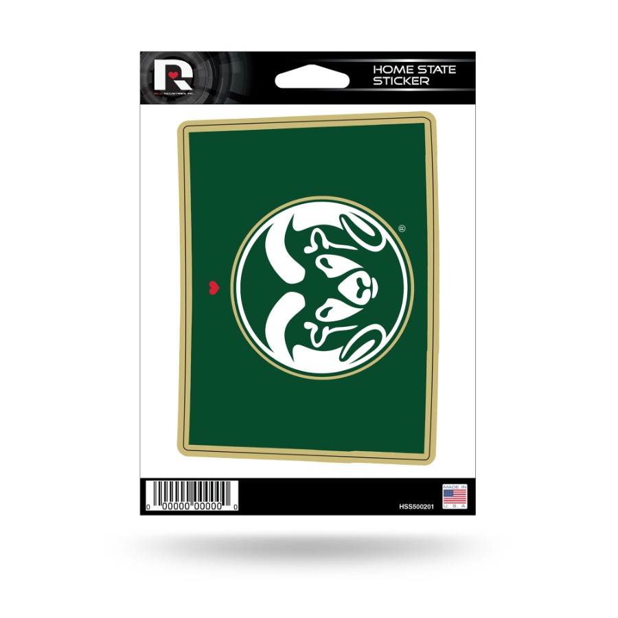 Colorado State University Rams Colorado - Home State Vinyl Sticker at ...
