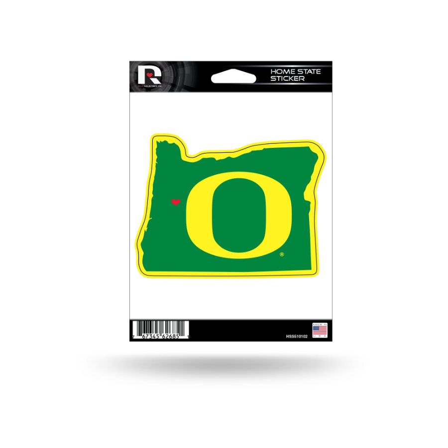 University Of Oregon Ducks - Home State Vinyl Sticker at Sticker Shoppe
