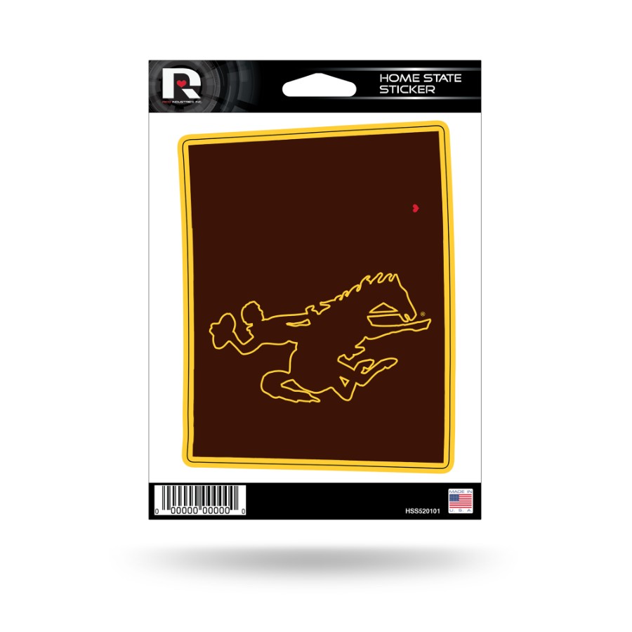 University Of Wyoming Cowboys - Home State Vinyl Sticker at Sticker Shoppe