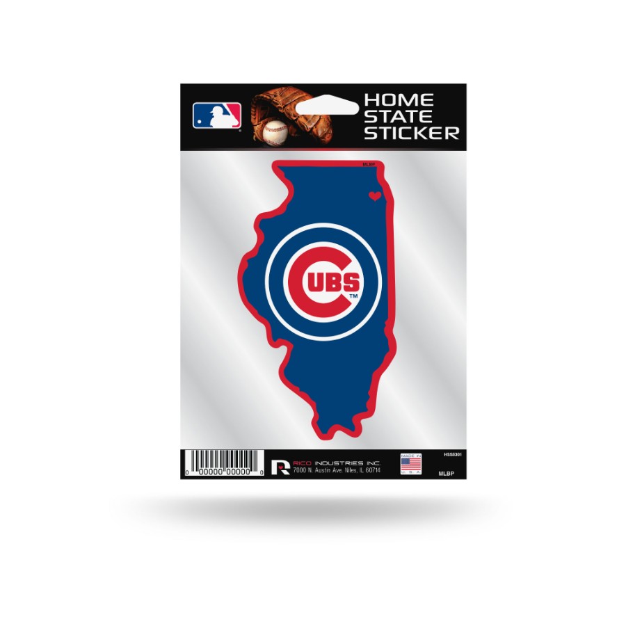 Chicago Cubs Illinois - Home State Vinyl Sticker at Sticker Shoppe