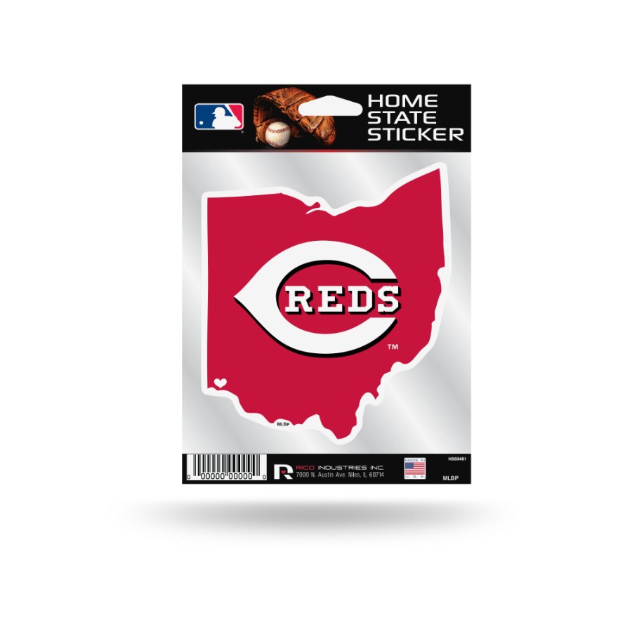 Cincinnati Reds Ohio - Home State Vinyl Sticker at Sticker Shoppe