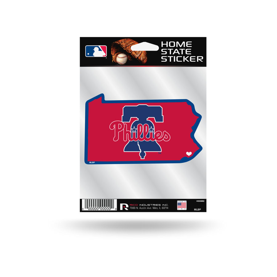Philadelphia Phillies Pennsylvania - Home State Vinyl Sticker at ...