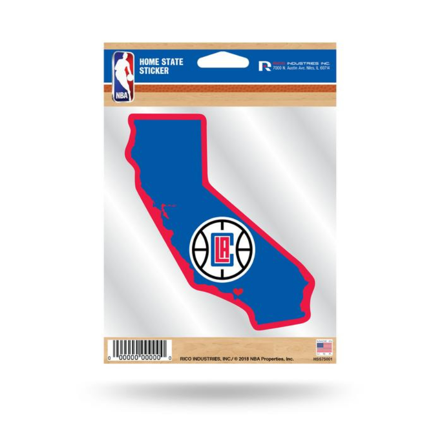 Los Angeles Clippers California - Home State Vinyl Sticker at Sticker ...
