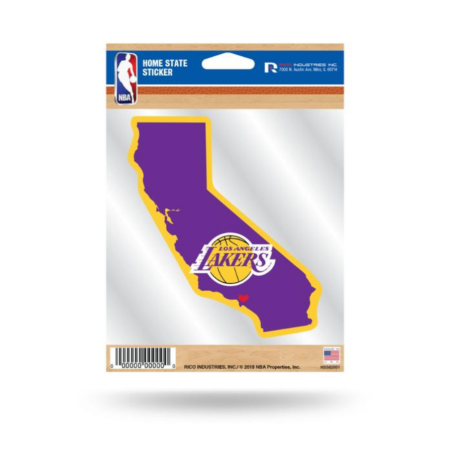 Los Angeles Lakers California - Home State Vinyl Sticker at Sticker Shoppe