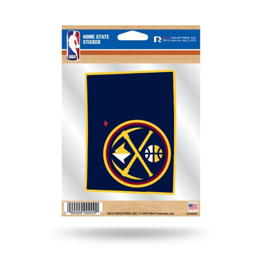 Denver Nuggets Colorado - Home State Vinyl Sticker at Sticker Shoppe
