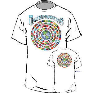United Nations - Adult T-Shirt at Sticker Shoppe